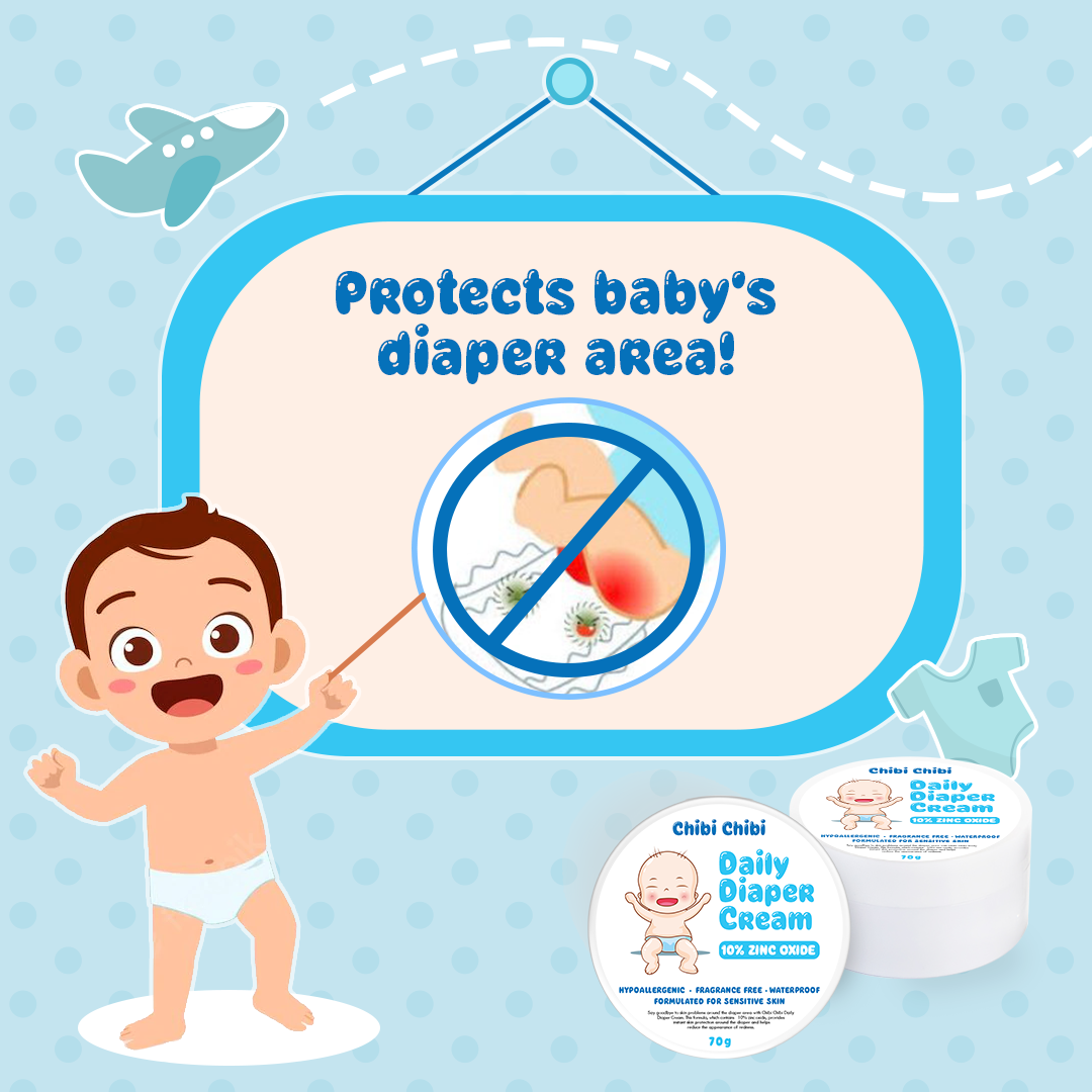 Chibi Chibi Daily Diaper Cream - Hypoallergenic 70g – Horaios Corporation